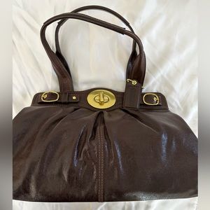 Coach | Bags | Coach Limited Edition Garnet Pleated Leather Satchel In ...